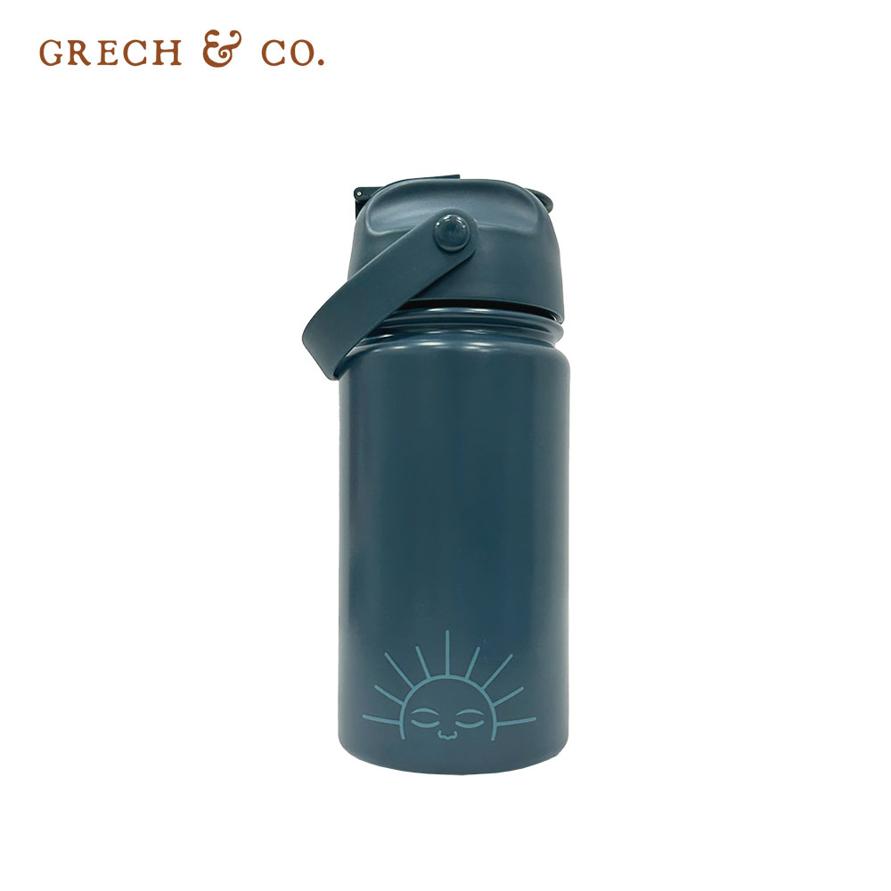Grech&Co.不鏽鋼吸管水壺 420ml 海霧藍 | 誠品線上