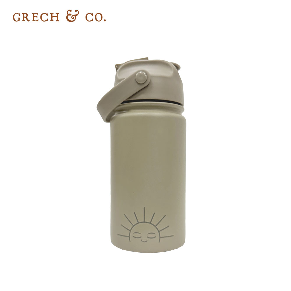 Grech&Co.不鏽鋼吸管水壺 420ml 暖心灰 | 誠品線上