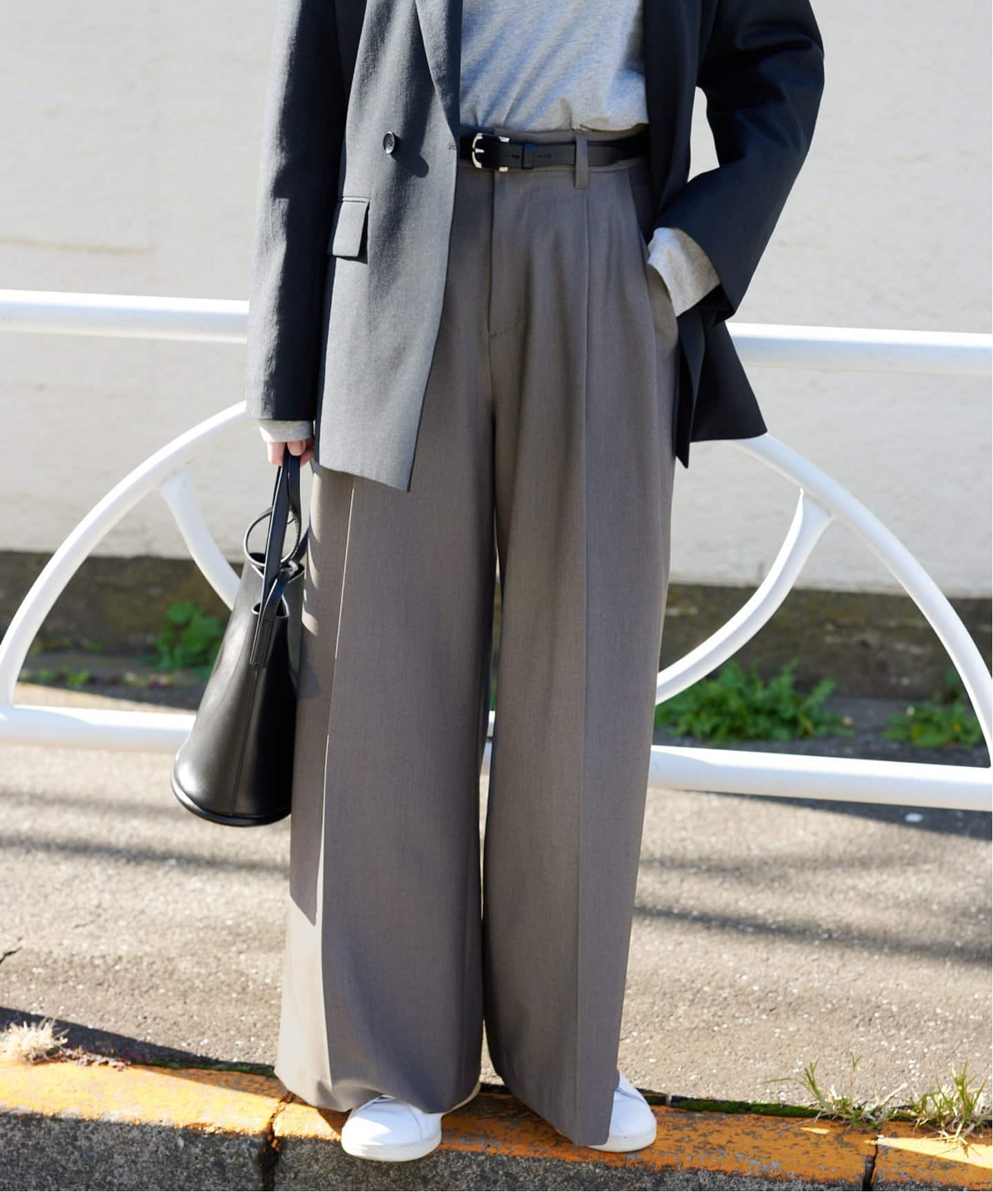 JS 2 Tuck Wide Slacks PT 褲子 灰色(006) 036 | 誠品線上