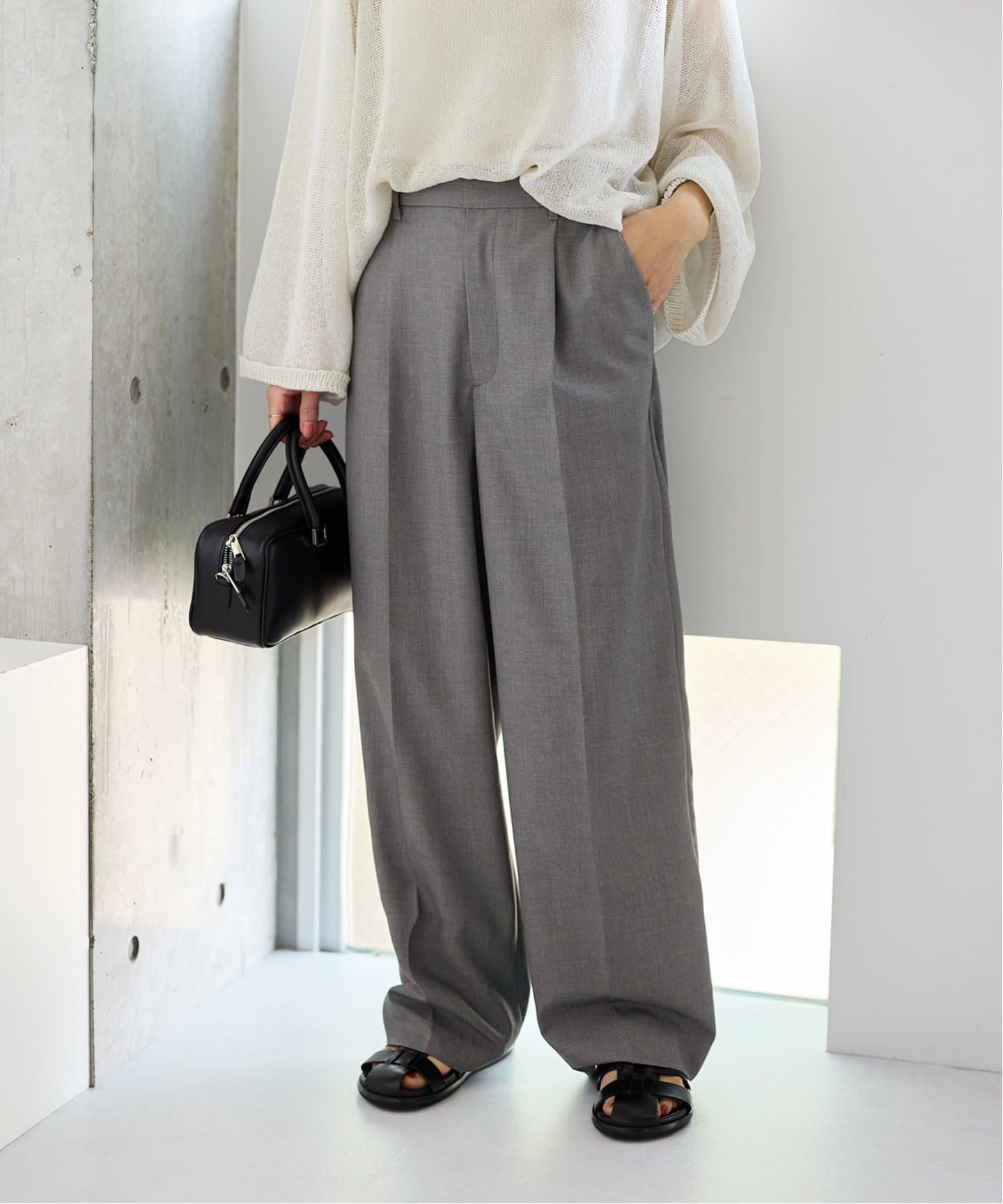 JS PVIS BEAUT SLACKS 褲子 灰色(006) 036 | 誠品線上