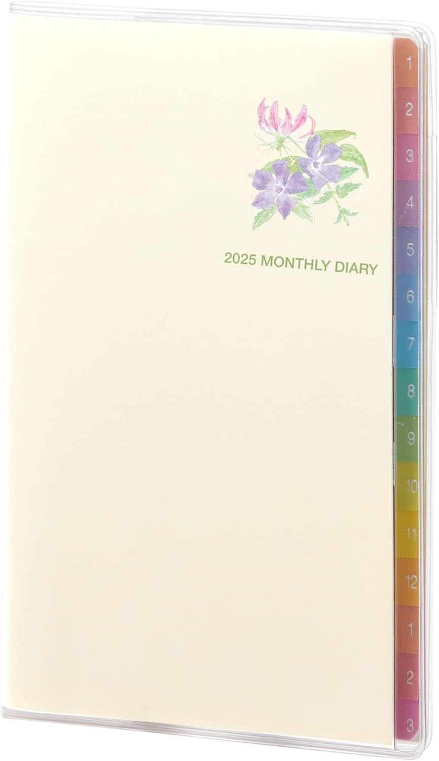 2025 Raymay袖珍月方格+橫格月份索引手帳 奶油色 | 誠品線上