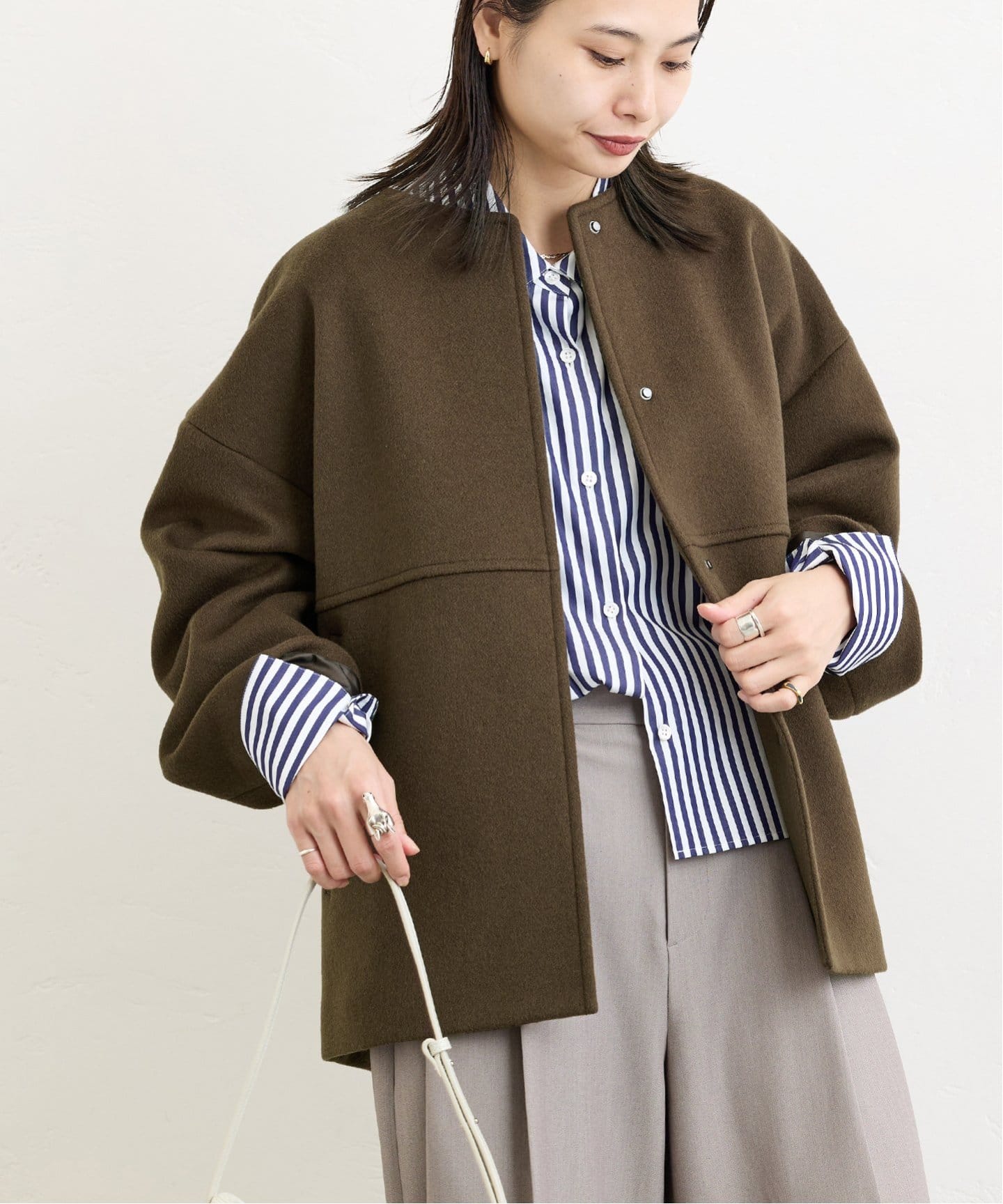 JS Super 140 Beaver N C Short Coat (2) 大衣 棕色(022) 036 | 誠品線上