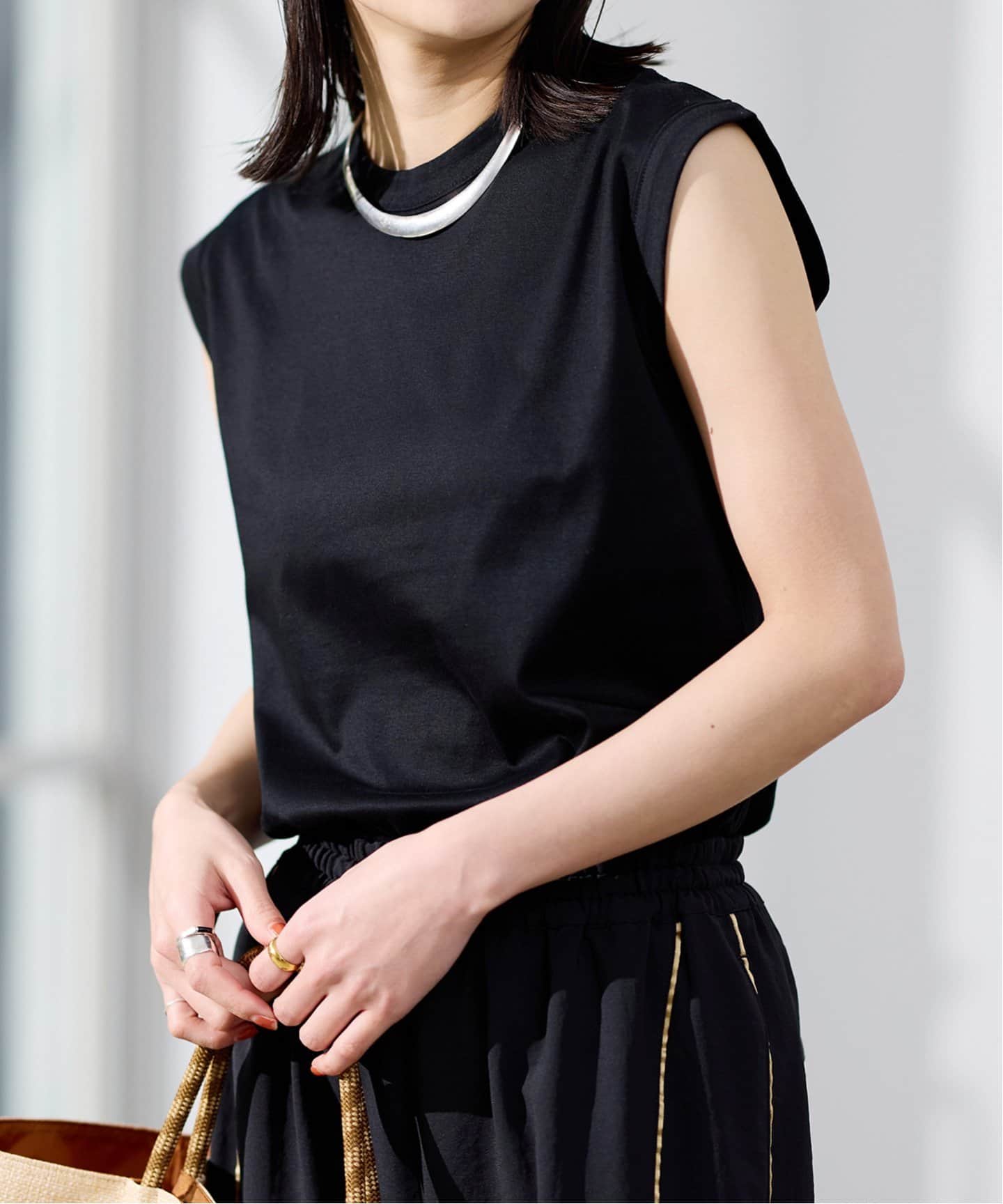 JS Dry Touch Nano Sheer Sleeveless 上衣 黑色(001) FREE | 誠品線上