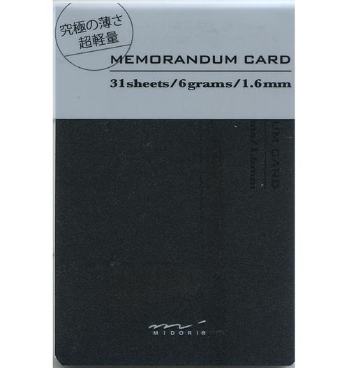 MIDORI Memorandum Card Black | 誠品線上