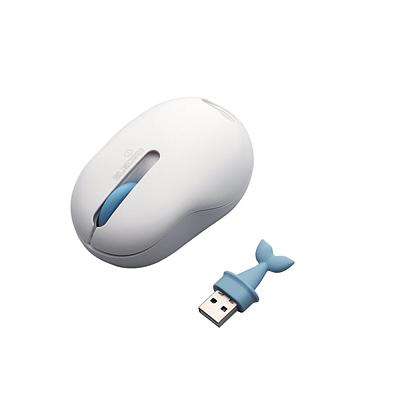 ELECOM nendo動物尾巴無線光學滑鼠 海豚 | 誠品線上