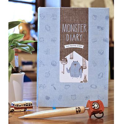 dimanche Monster Diary小怪獸半年誌布面款 藍 | 誠品線上