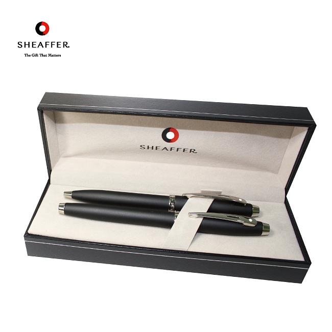 SHEAFFER 100系列SF-9317霧黑原子筆+鋼珠筆對筆組 | 誠品線上