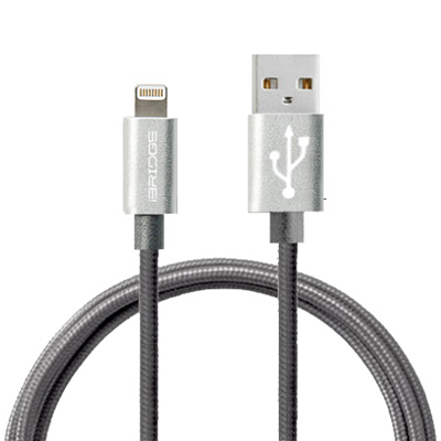 iBRIDGE Apple認證雙面插USB設計鋁合金屬編織線 銀 | 誠品線上