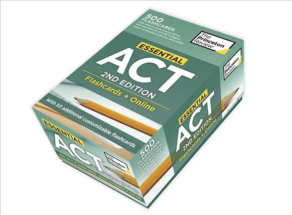 Essential ACT: Flashcards + Online: 500 Need-to-Know Topics and Terms ...
