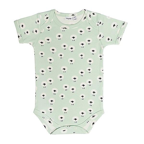 trixie有機棉短袖包屁衣 可愛綿羊 86-92cm | 誠品線上