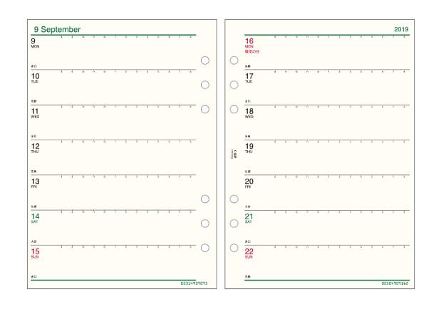 2019 Raymay A5雙週期橫格內頁 | 誠品線上