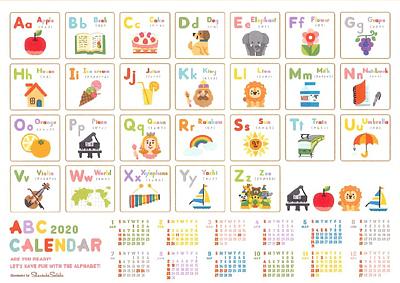 2020 RYU-RYU Wall Calendar ABC Alphabet | 誠品線上