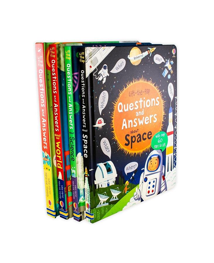 Usborne Lift-the-Flap Questions and Answers 4 Book Set (4冊合售) | 誠品線上