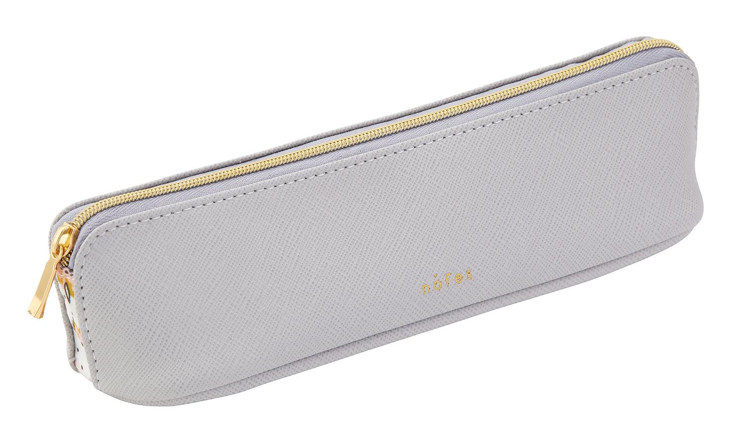 Raymay Nofes有機棉印花筆袋 珊瑚灰 | 誠品線上