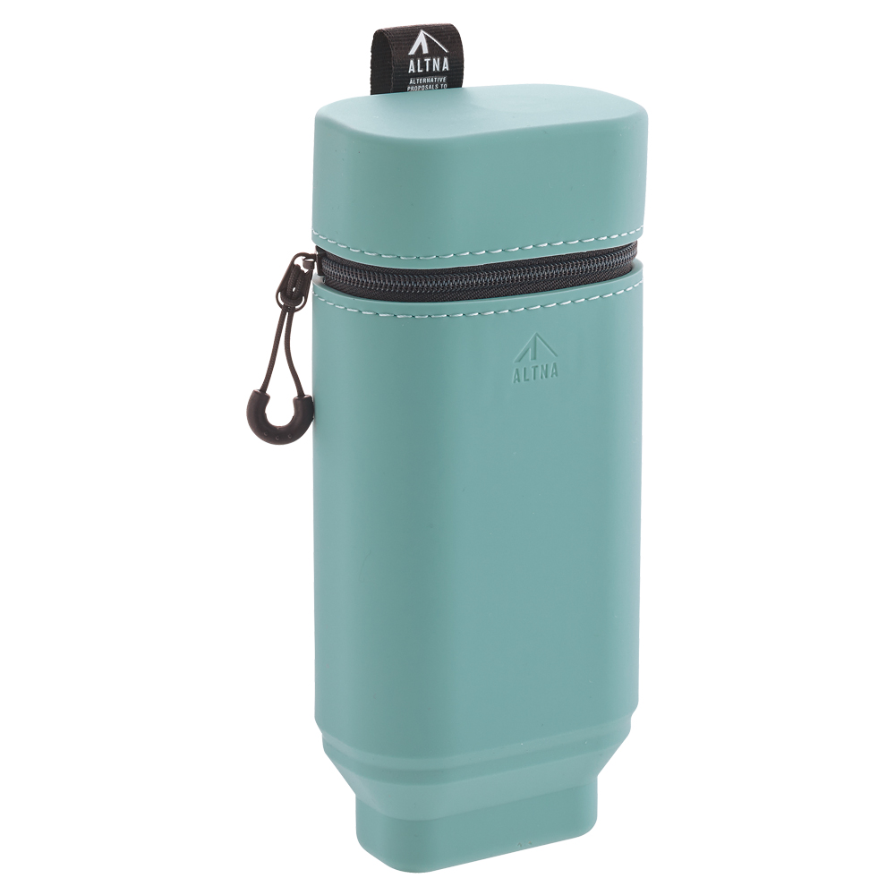 LIHIT LAB. Altna淺藍色扁型附磁鐵伸縮筆筒 限定 | 誠品線上