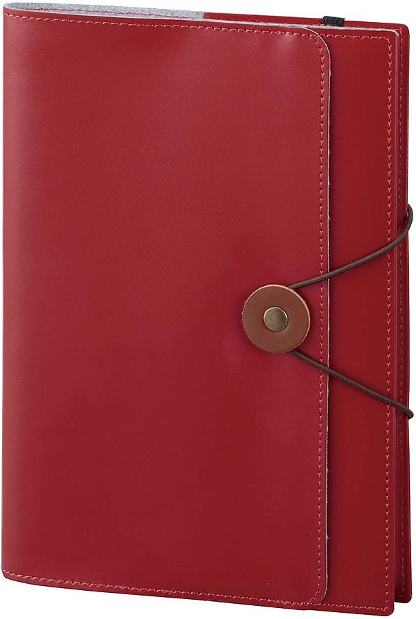 2021 Raymay A5合皮束帶手帳 紅 | 誠品線上