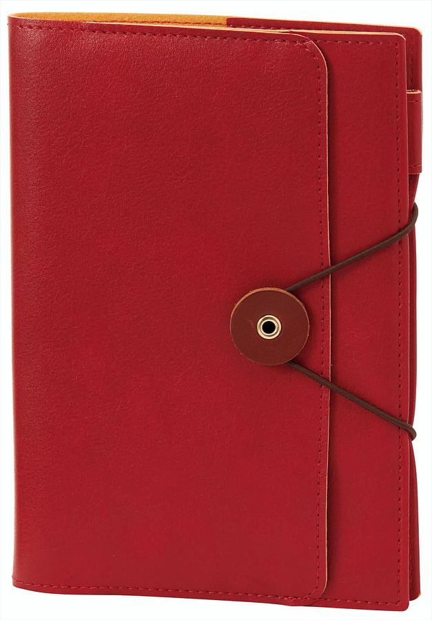 2022 Raymay B6合皮束帶手帳 紅 | 誠品線上