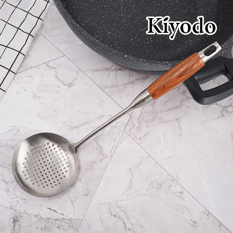 KIYODO絲登麗花梨木柄304不鏽鋼大漏杓-2入組 | 誠品線上