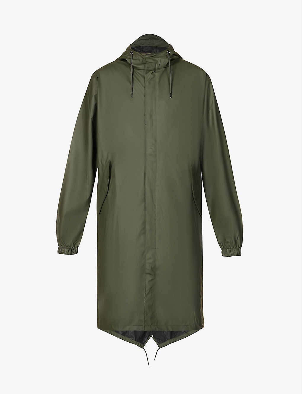 RAINS Fishtail Parka W3 Jackets_03 Green時尚防水抽繩外套 綠 M | 誠品線上