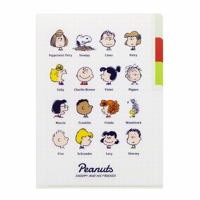 sun-star A5 3P資料夾 史努比 角色介紹 Good Friends | 誠品線上