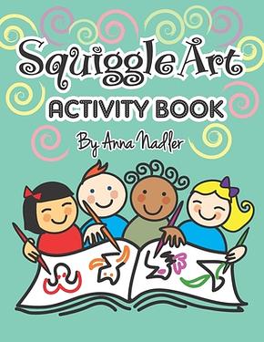 Squiggle Art Activity Book: 100 page art puzzle book for kids to ...