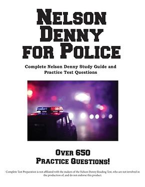 Nelson Denny for Police: Complete Study Guide and Practice Test ...