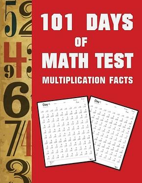 101 Day of Math test Multiplication Facts ( 100 Pages) | 誠品線上
