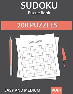 Sudoku Puzzle Book: 200 Easy to Medium Sudoku Puzzles with Solutions ...