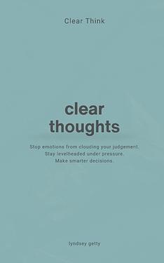 Clear Think: Clear Thoughts | 誠品線上